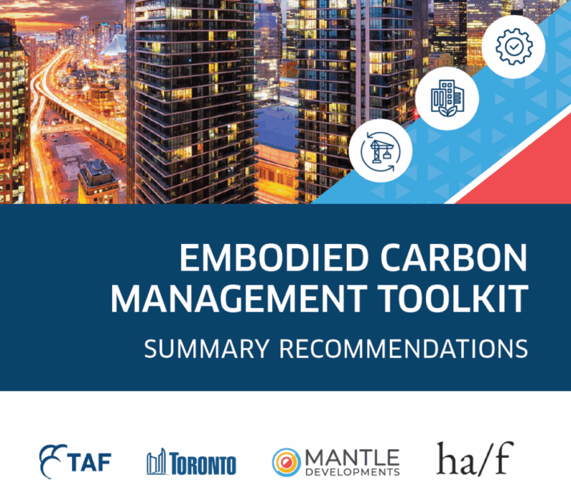 Embodied Carbon Management Toolkit and Summary Recommendations - Mantle Climate